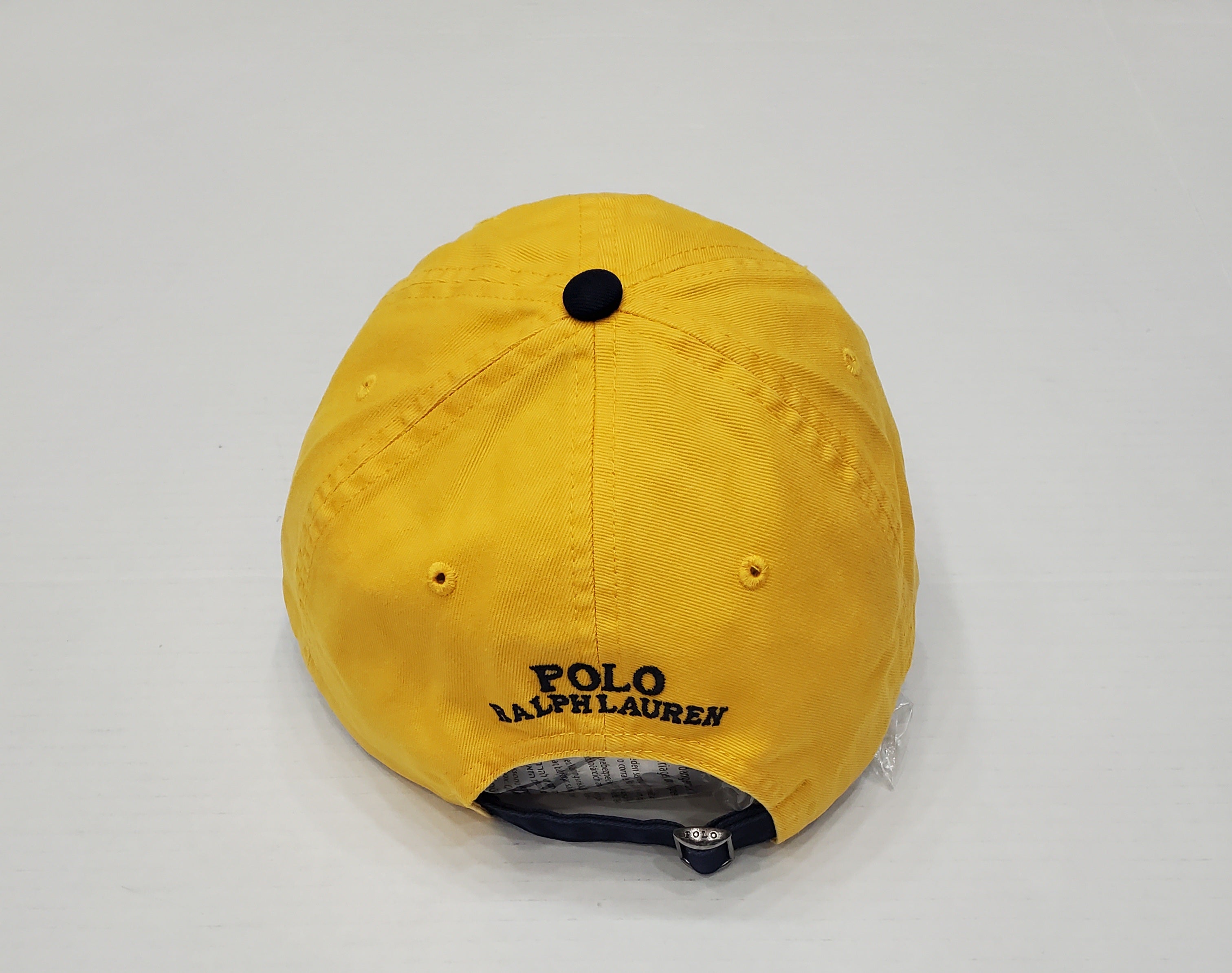 Nwt Polo Ralph Lauren Yellow/Navy 'P' Adjustable Hat– Unique Style